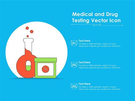 medical and drug testing vector icon ppt powerpoint presentation model
