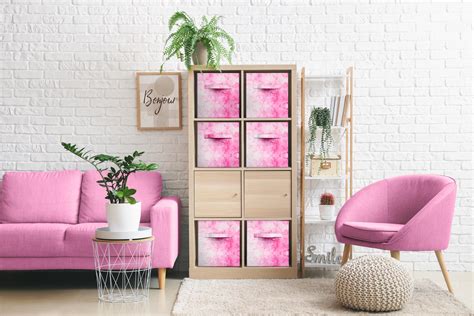 Sorbus Fabric Storage Cubes 6 Foldable Tie Dye Storage Bins For Organizing