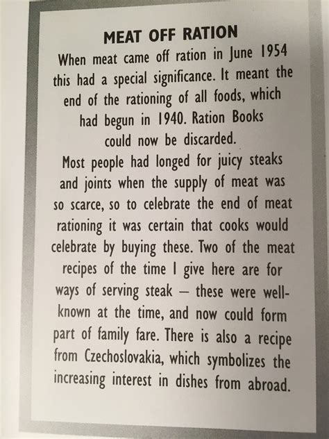 Essay Eh Meat Rationing Ends In 1954