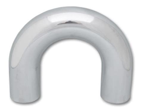 Vibrant 4in Od Universal Aluminum Tubing 180 Degree Bend Polished