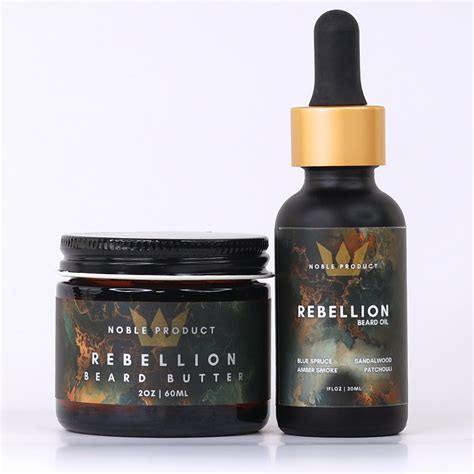 Rebellion Beard Care Combo Bold Beard Oil Beard Butter Patchouli