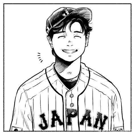 Shohei Ohtani Anime Shohei Ohtani Art Ohtani Cartoon Anime Sports