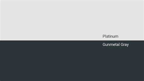 Platinum Color Combinations Hex Code Shutterstock