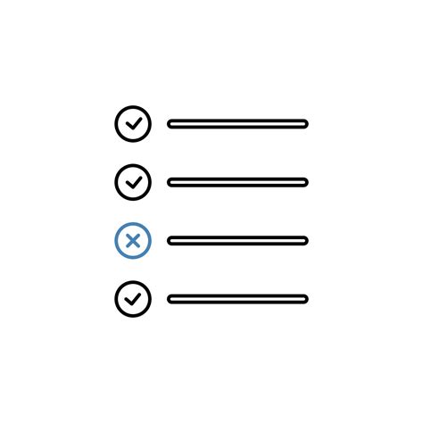 Multiple Choice Concept Line Icon Simple Element Illustration