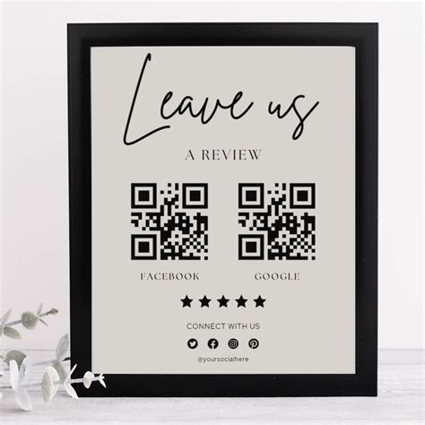 Leave Us A Review Template Leave A Review Sign Leave Review Sign Leave