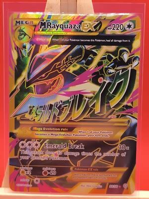 Mega M Rayquaza Ex 9898 Ancient Origins Full Art Secret Rare Gold