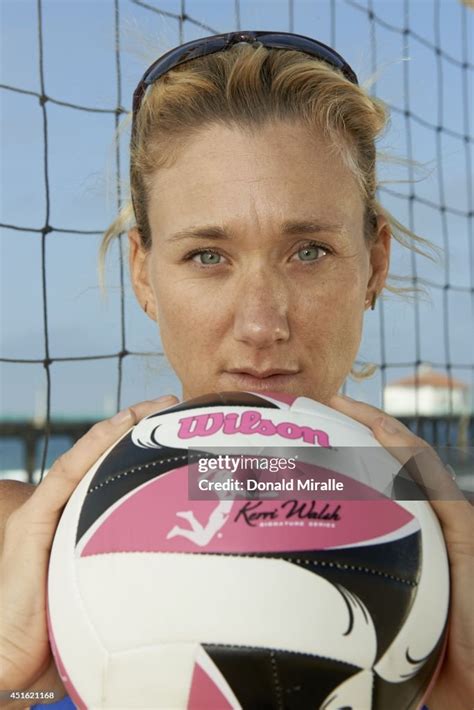 Closeup Portrait Of Olympic Gold Medalist Kerri Walsh Jennings Posing