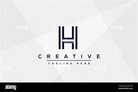 Modern Creative Letter H Vector Logo Design Minimalist H Stylish