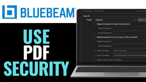 How To Use Pdf Security In Bluebeam Revu 2026 Quick And Easy Youtube