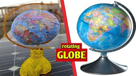 How To Make Globe Rotating Globe At Home Youtube