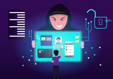 Identity Theft Concept Vector Illustration And Digital Assets 7036115