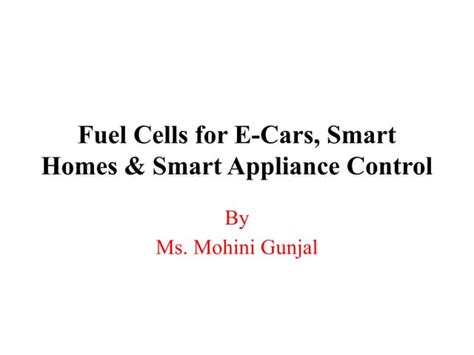 Fuel Cells Types And Detail Presentationpptx