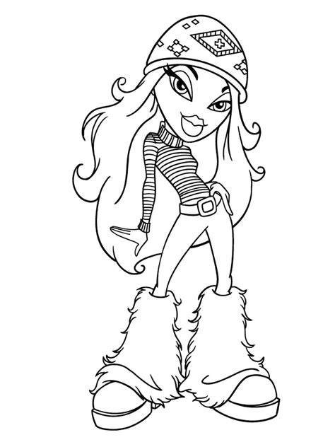 Cute Bratz Coloring Pages