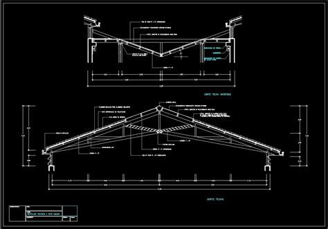 Gable Roof Details Dwg Detail For Autocad • Designs Cad