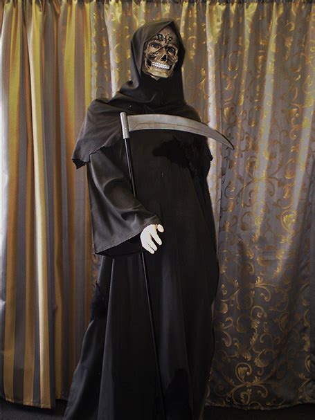New Grim Reaper Costume Accessory Bone Scythe Sickle Cosplay Grim