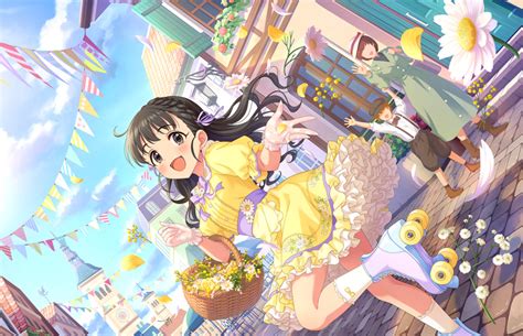 Safebooru Black Eyes Black Hair Dress Fukuyama Mai Idolmaster