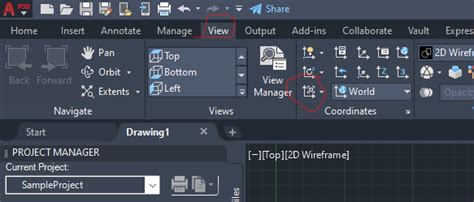 solved line command shortcut to align xy plan with the screen