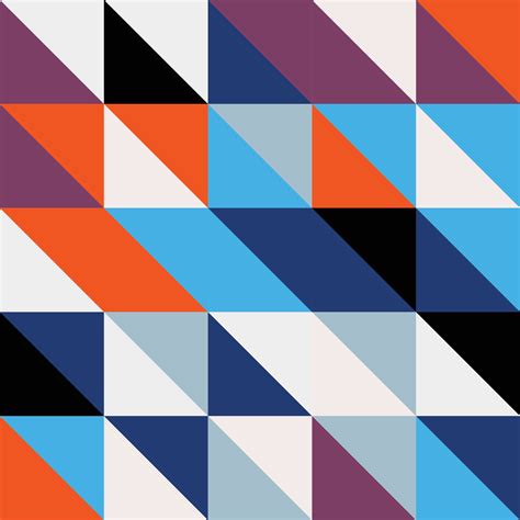 Geometric Rectangle Shape Bauhaus Pattern Vector Design And Modern Art