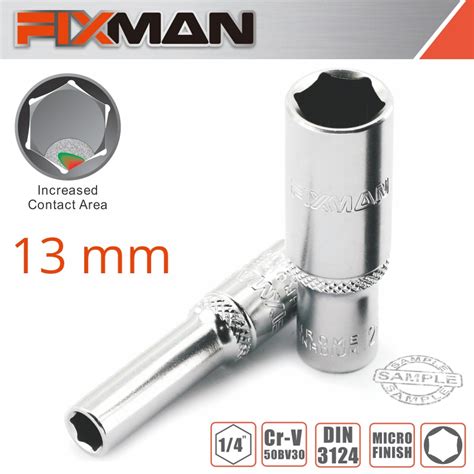 Fixman 14 Dr Deep Socket 13mm Tools And Power Tools Store