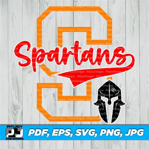 Spartans Mascot Svg School Spirit Svg Spartans Clipart Sports Team