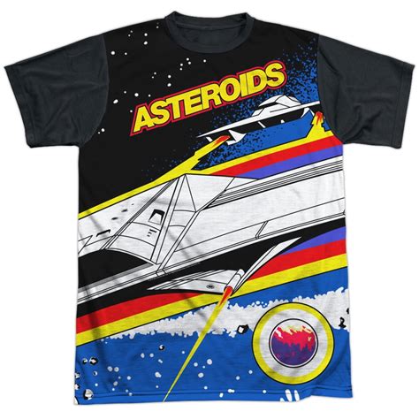 Atari Asteroids Arcade Unisex Adult Halloween Costume Sublimated T