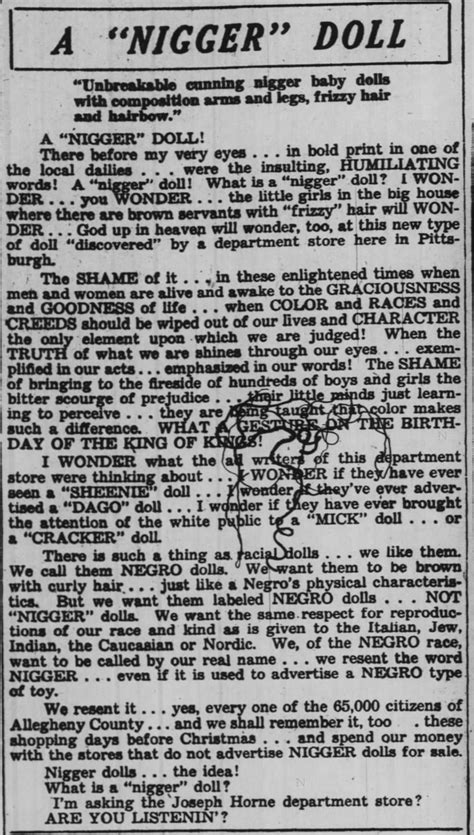 A Nigger Doll