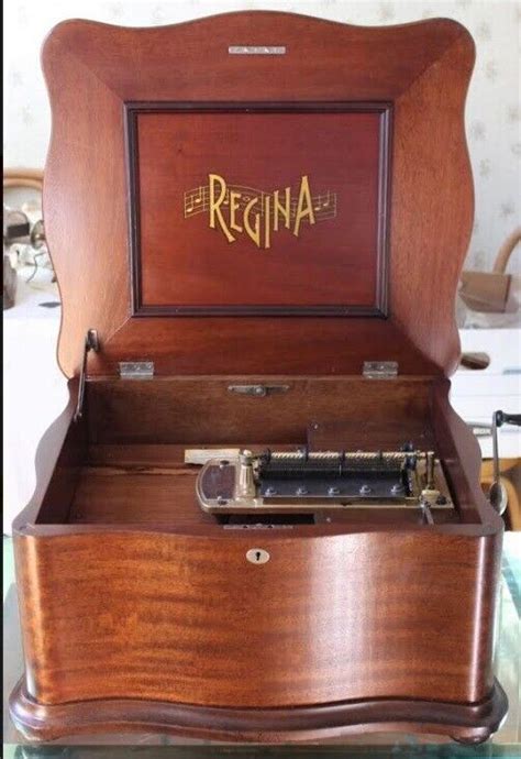 Regina Music Box Model 50 Mahogany Serpentine Ebay