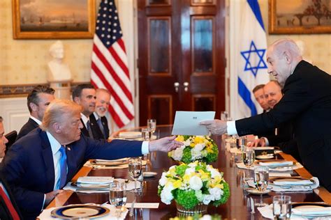 Netanyahu Nominates Trump For Nobel Peace Prize During White House