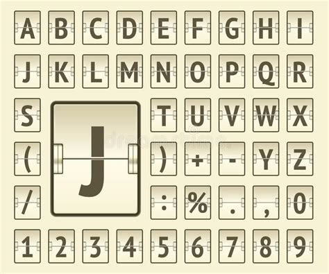 Terminal Scoreboard Regular Font To Display Flight Departure Or Arrival