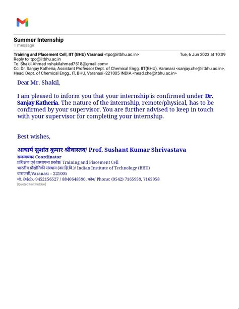 Shakil Ahmad On Linkedin Chemicalengineering Internship Project