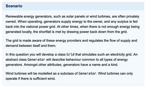 Solved Renewable Energy Generators Such As Solar Panels Or Chegg