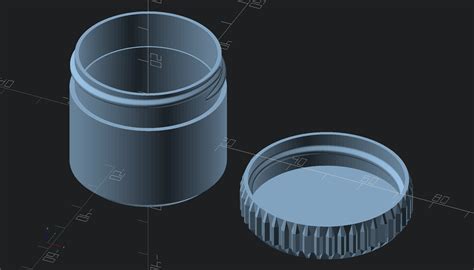 Parametric Container With Threaded Lid Openscad By Vaxxi Download