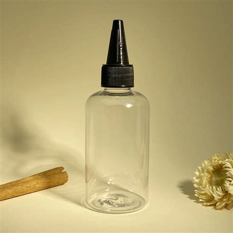 100ml Clear Pet Bottle With Twist Top Cap Squeeze Lotion Bottle Hair