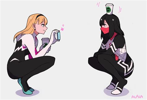 Gwen Stacy Spider Gwen Silk And Cindy Moon Marvel And 1 More Drawn