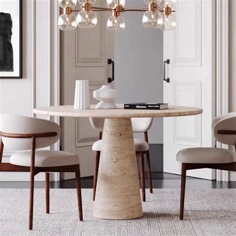 Travertine Stone Dining Table Sg Home Furniture