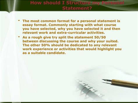 Ppt Guide To Personal Statements Powerpoint Presentation Free