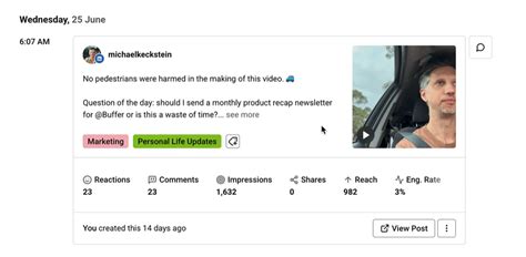 New In Buffer Linkedin Profile Analytics