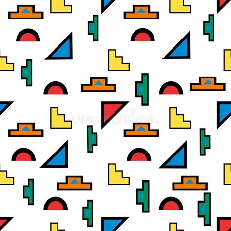 Colourfull Ndebele Design Pattern Backgrounds Stock Vector