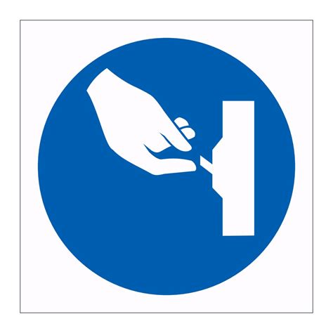 Switch Off Symbol Sign British Safety Signs