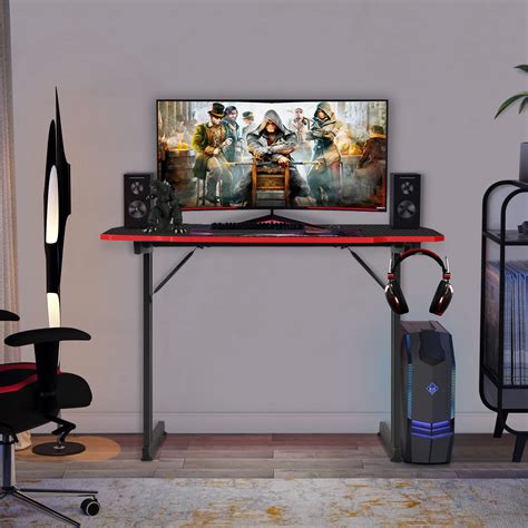 39 Gmaing Desk Computer Gaming Desk Z Shaped Gaming Workstation Ergonomic