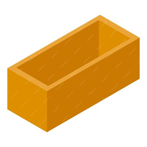 Premium Vector Empty Rectangular Box Standing Open Isometric View