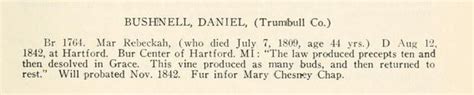Daniel Bushnell 1763 1842 Memorial Find A Grave