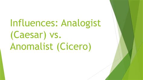 Influences Analogist Vs Anomalist In Elective 11 Pptx