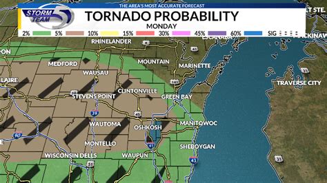 Strong To Severe Storms Likely Monday Evening Wfrv Local 5 Green