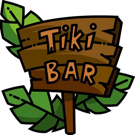 Clipart Del Tiki Bar Tillys Tiki Bar And Grill