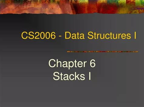 Ppt Cs2006 Data Structures I Powerpoint Presentation Free Download