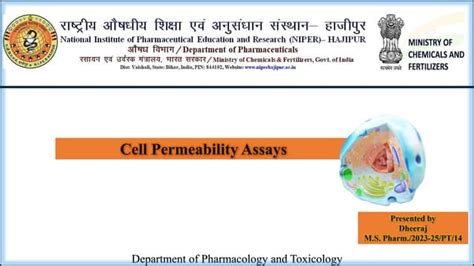 Cell Permeability Assays Caco 2 Cell Permeability Pampa Membrane Assays Pptx