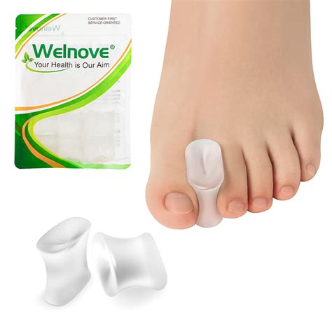 Welnove Upgraded Gel Toe Separators 8 Pack Aloe Vera Extract Infused