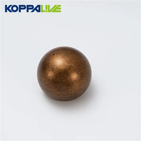 Solid Brass Cabinet Knobs 9131 Sphere Shaped Matte Gold