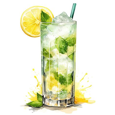 Premium Vector Tom Collins Vector Flat Geometric Watercolor White